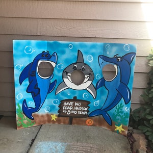 Shark Party- Shark Photo Op-shark Photo Booth- Shark Birthday- Shark ...