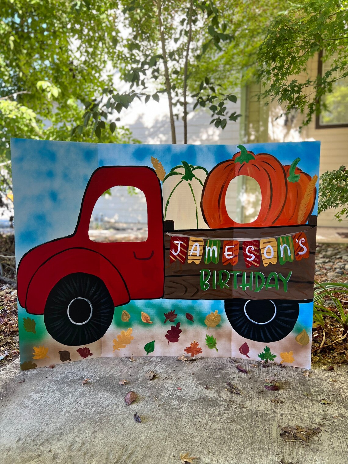 Pumpkin Truck Pumpkin Pickup Fall Truck Prop Fall Birthday - Etsy