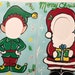 Santa Photo Prop- Santa Face Hole- Elf Face in Hole- Santa Photo Booth ...