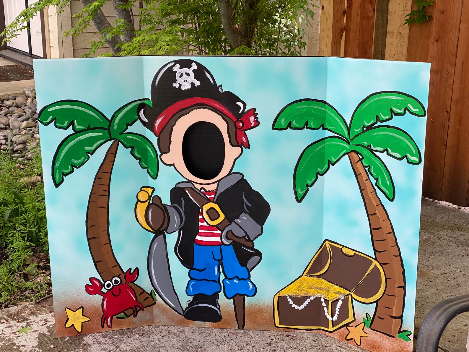 Pirate Party Pirate Birthday Pirate Cutout Pirate Face in - Etsy