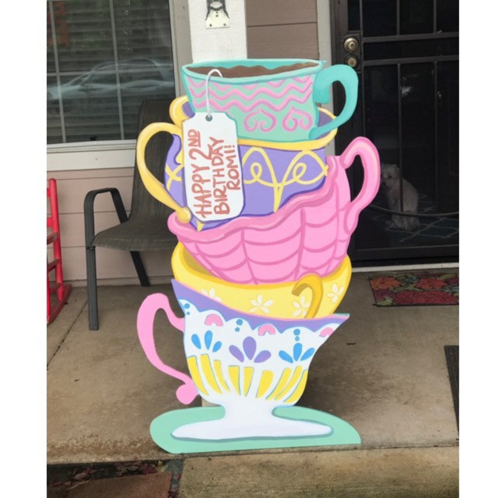 Tea Party Birthday Teacup Sign Teacup Party Tea Teacup | Etsy