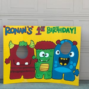 Monster Party Photo Booth Monster Birthday Monster Decoration ...