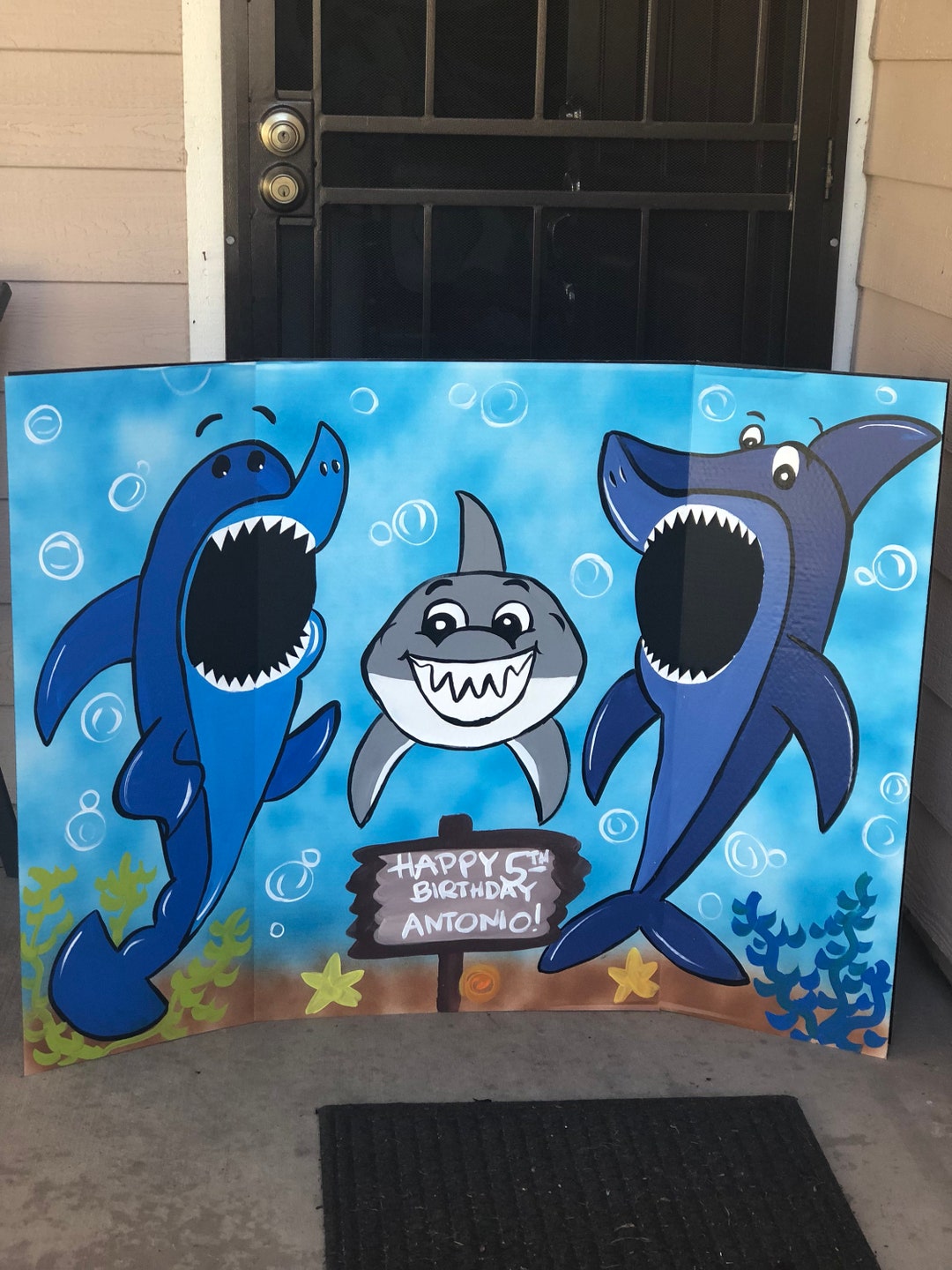 Shark Party- Shark Photo Op-shark Photo Booth- Shark Birthday- Shark ...