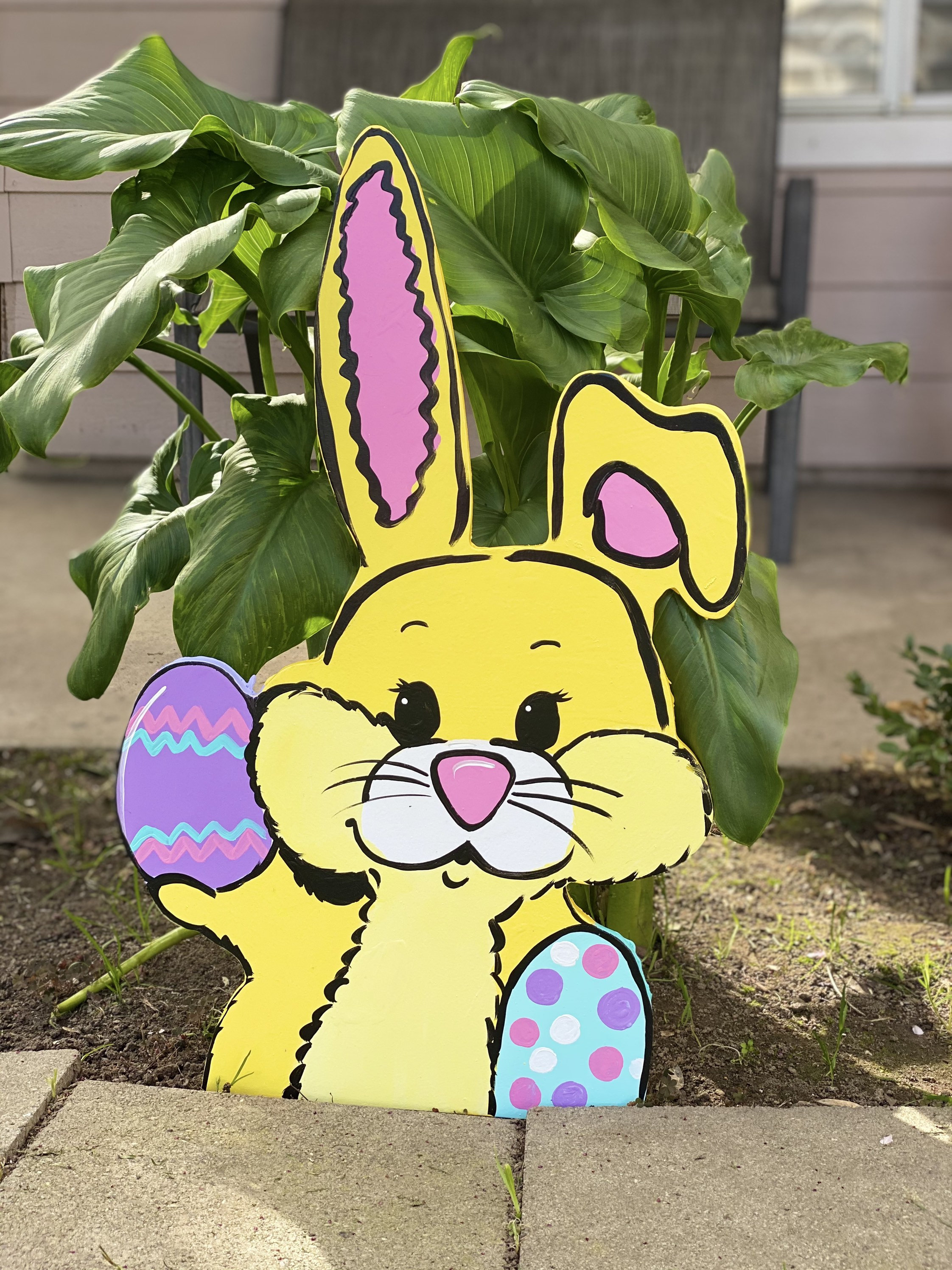 Easter Yard Art-easter Yard Decor Easter Bunny Outdoor | Etsy