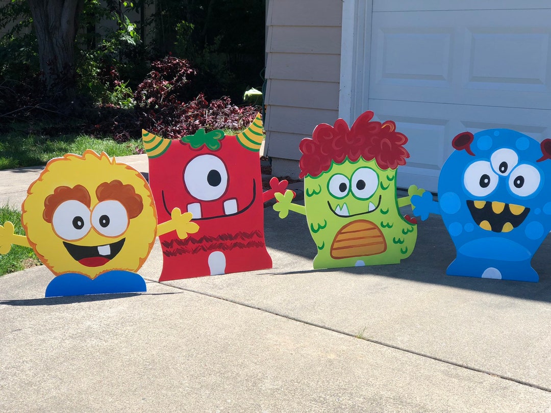 Monster Cutouts- Monster Party Decor- Monster Birthday -monster Photo ...