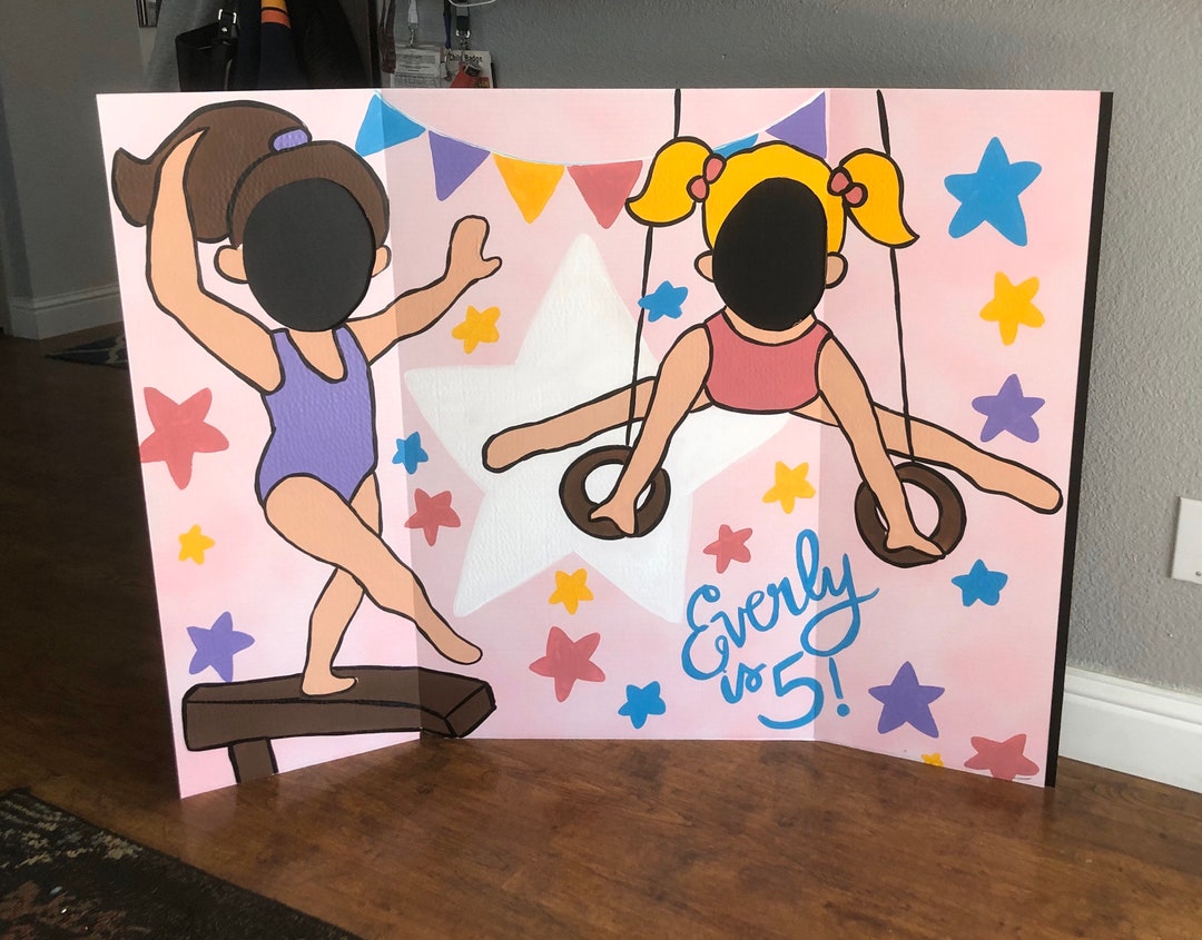 Gymnastics Party- Gymnastics Birthday- Gymnast Prop- Gymnastics Cutout ...