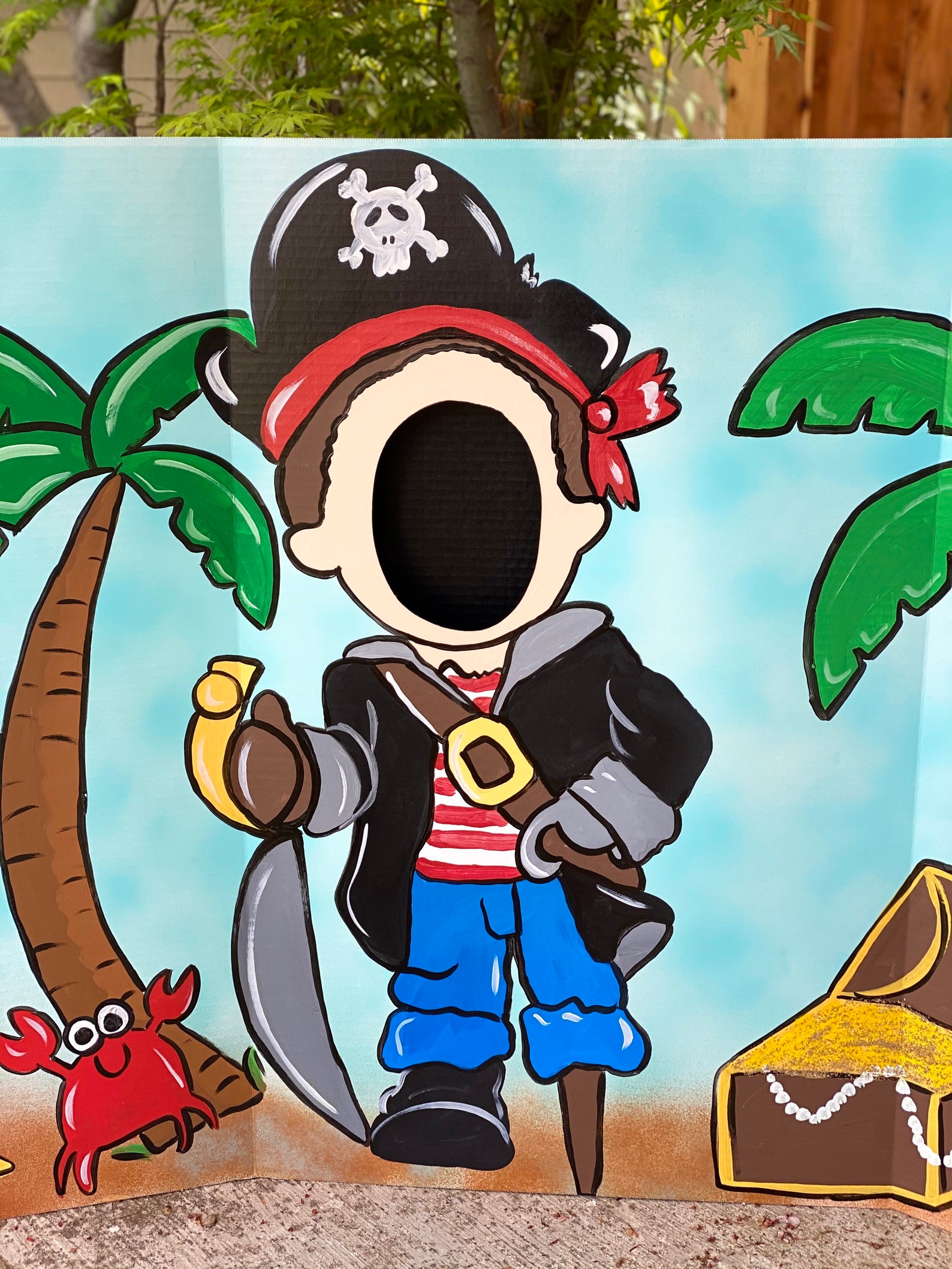 Pirate Party Pirate Birthday Pirate Cutout Pirate Face in - Etsy
