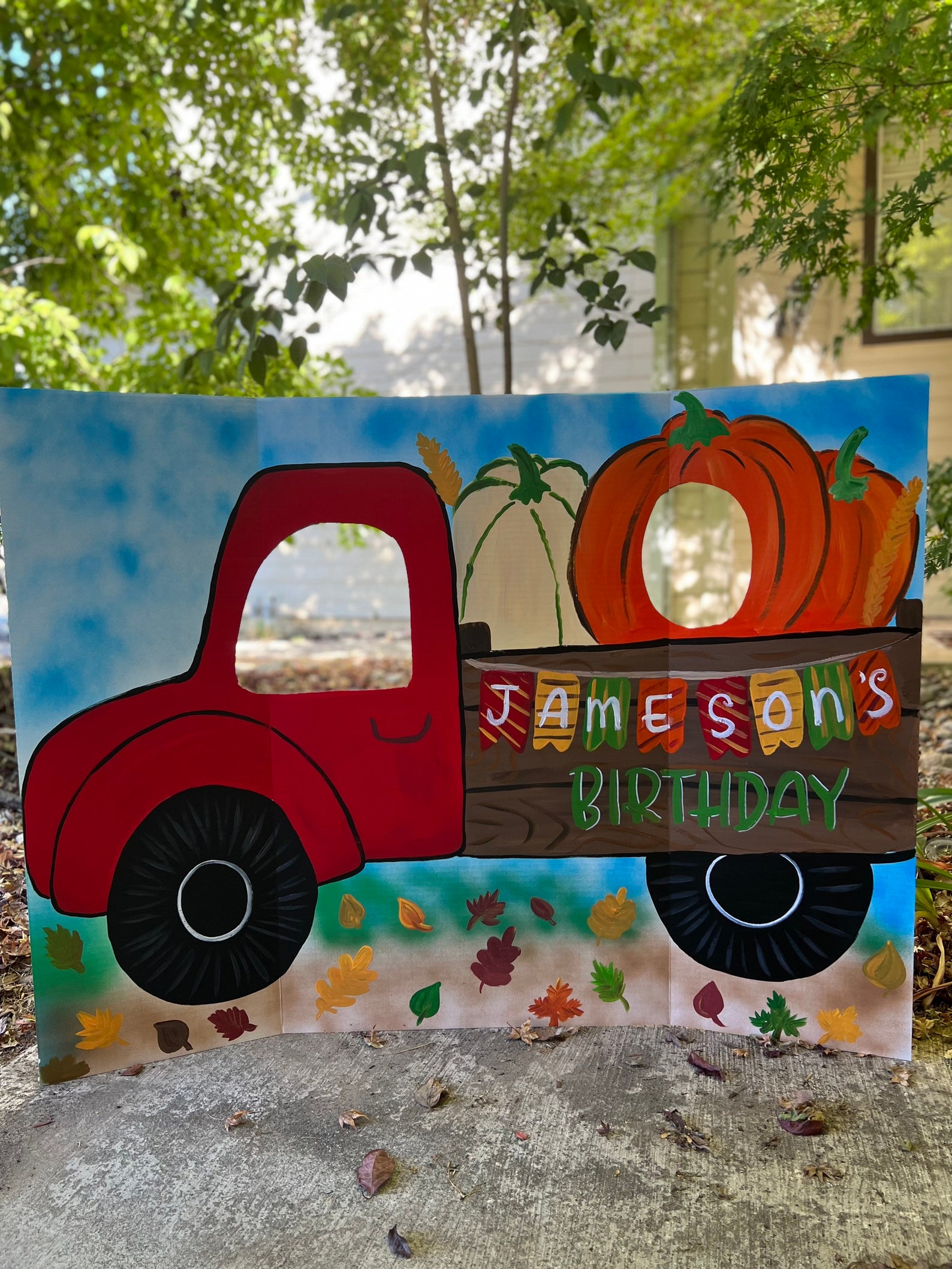 Pumpkin Truck Pumpkin Pickup Fall Truck Prop Fall Birthday - Etsy