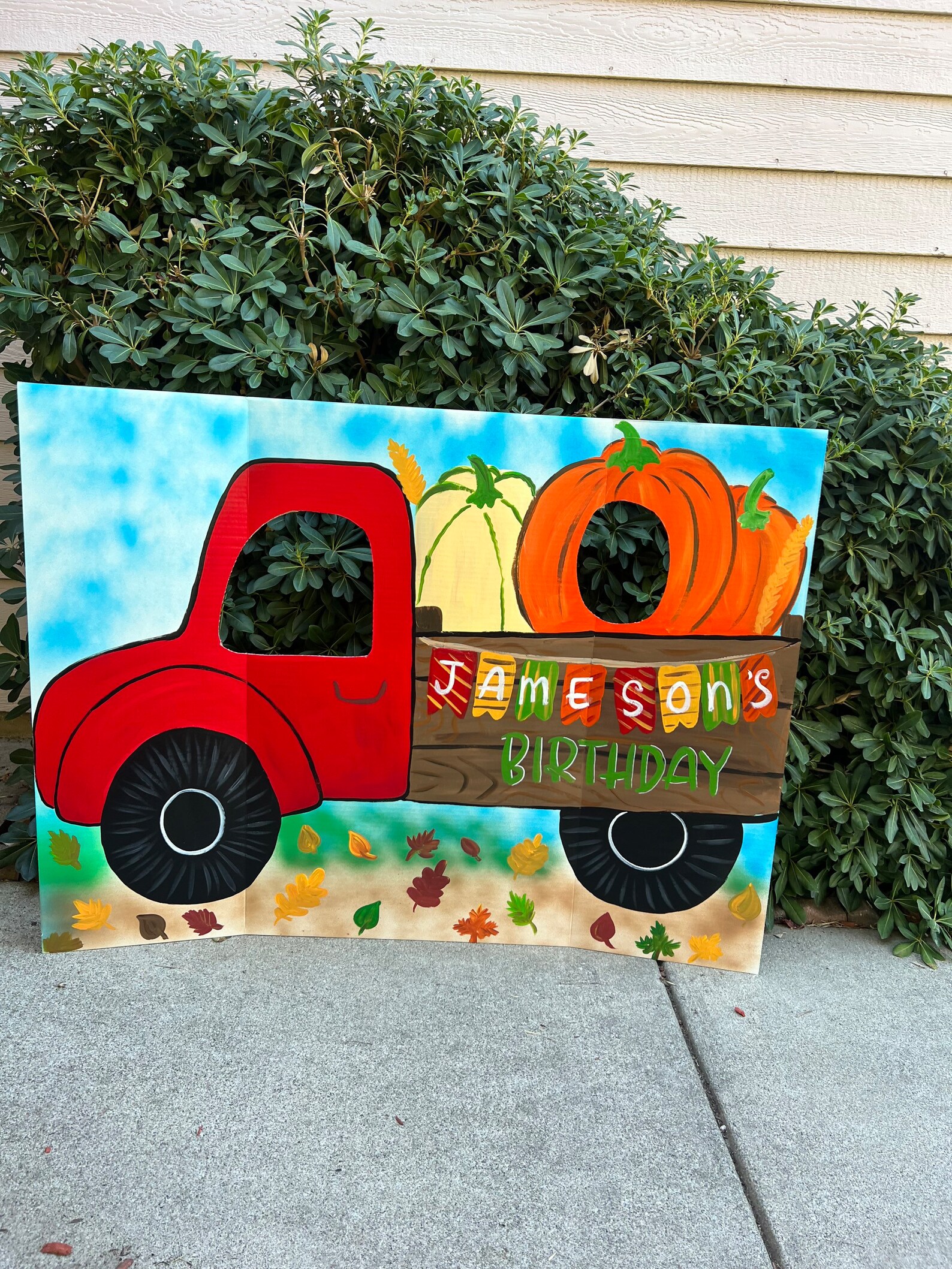 Pumpkin Truck Pumpkin Pickup Fall Truck Prop Fall Birthday - Etsy