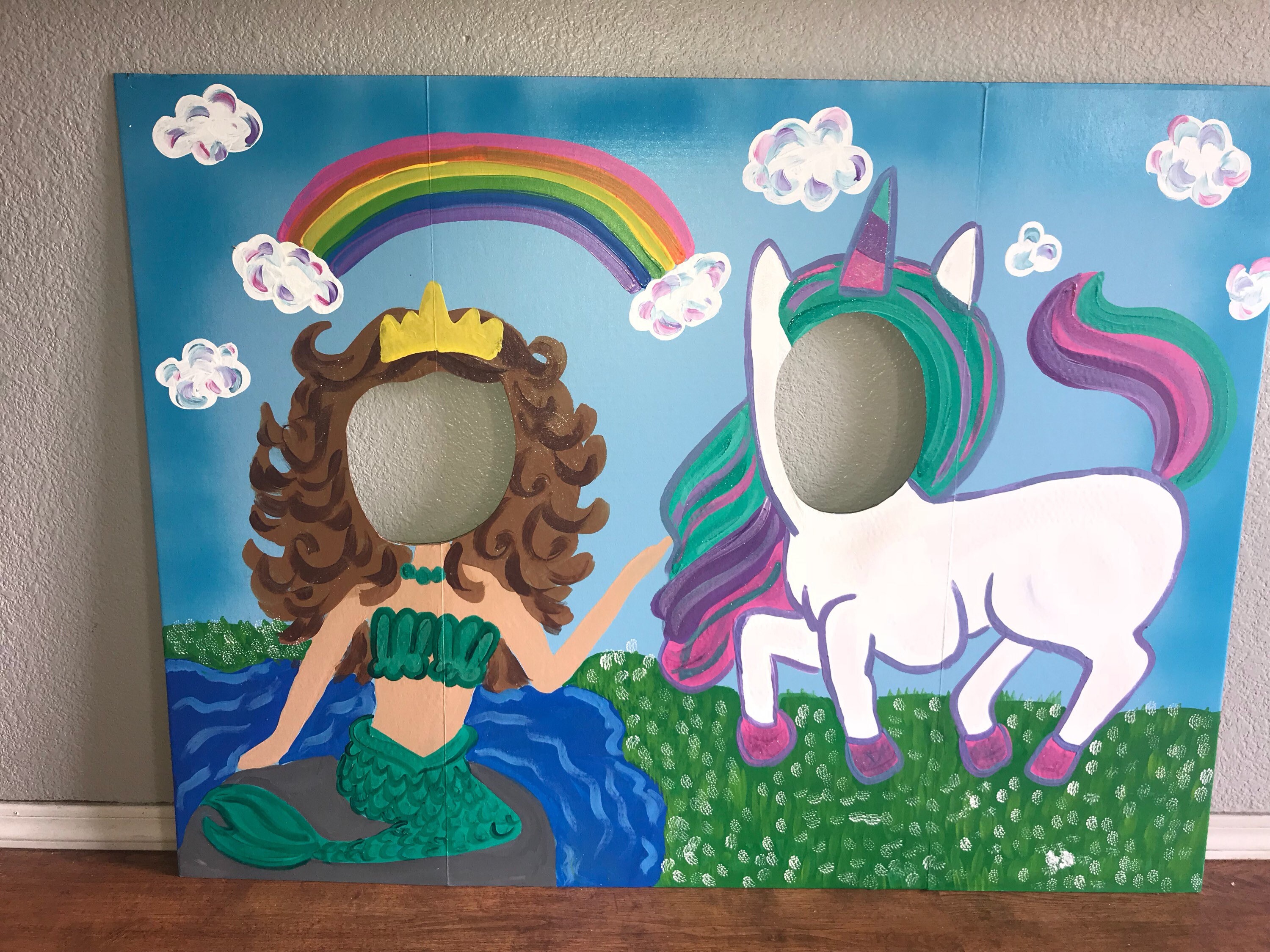 Mermaid Unicorn Party Unicorn Birthday Op Mermaid Photo