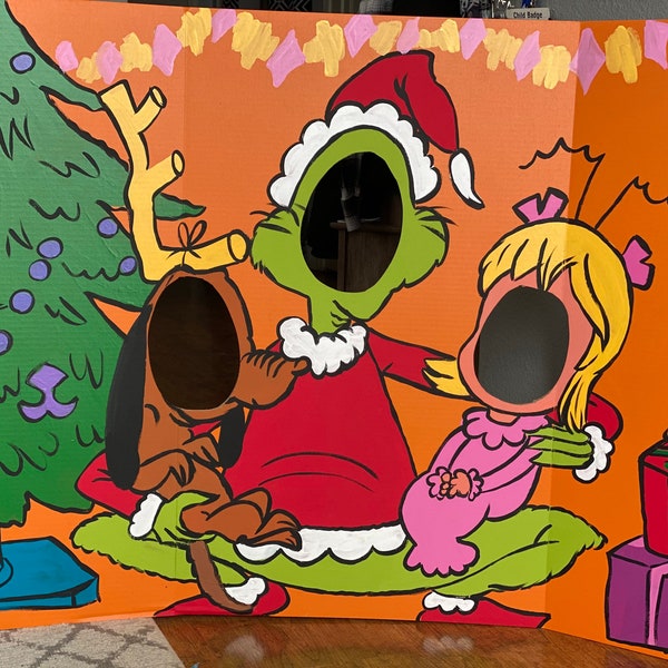 Christmas Face Cutouts - Etsy