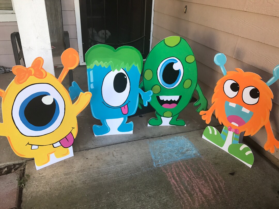 Monster Party- Monster Birthday- Halloween Decor- Monster Cutouts ...
