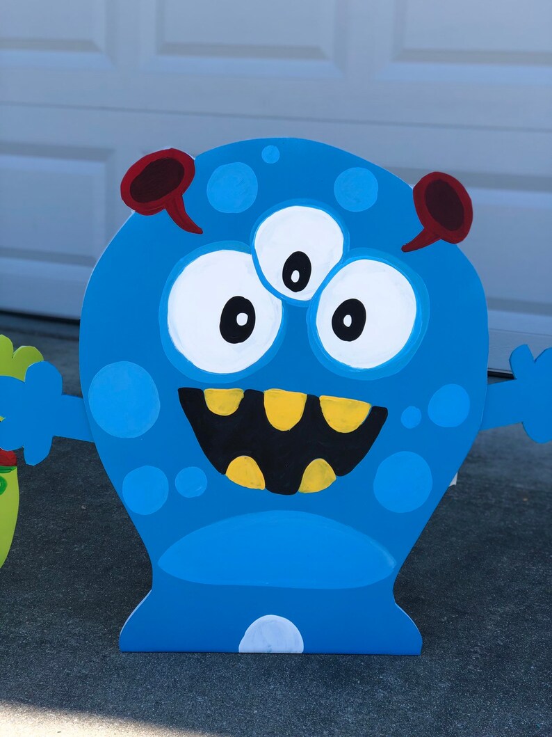 Monster Cutouts Monster Party Decor Monster Birthday | Etsy
