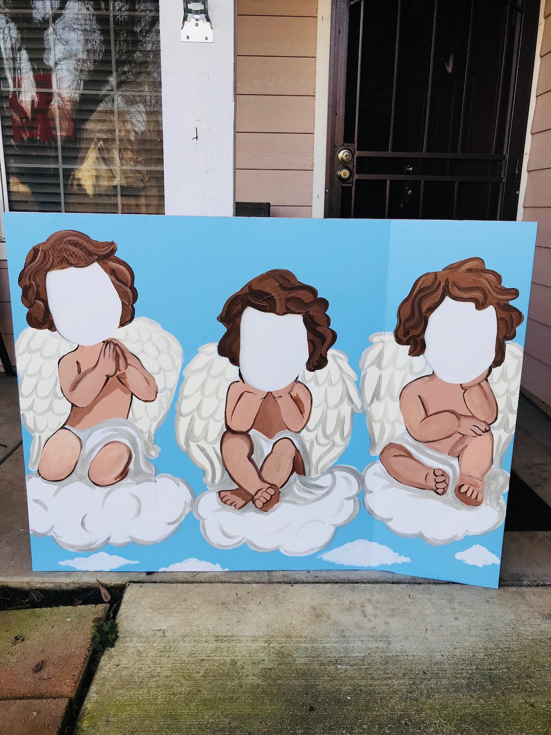 Cupid Party- Cupid Decorations- Cherub Cutout- Angel Cutout- Angel Face ...