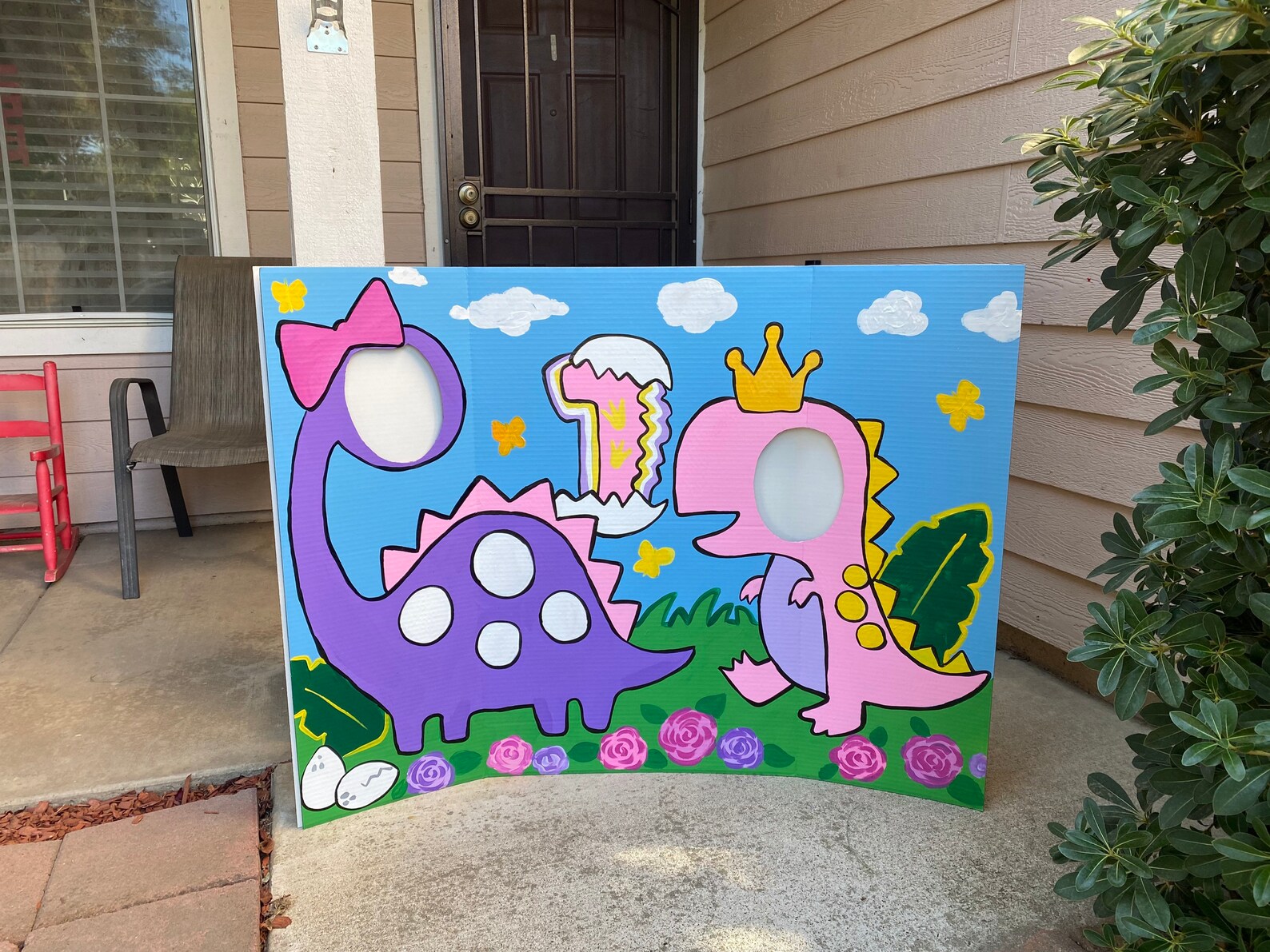 Pink Dinosaur Birthday Dinosaur Party Dinosaur Cutout | Etsy