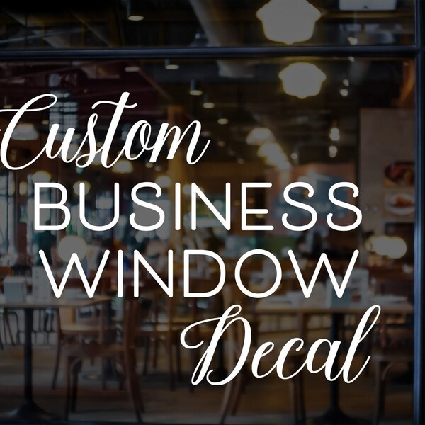 Custom Window Vinyl Business - Etsy