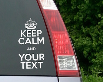 Keep Calm Decal - Etsy