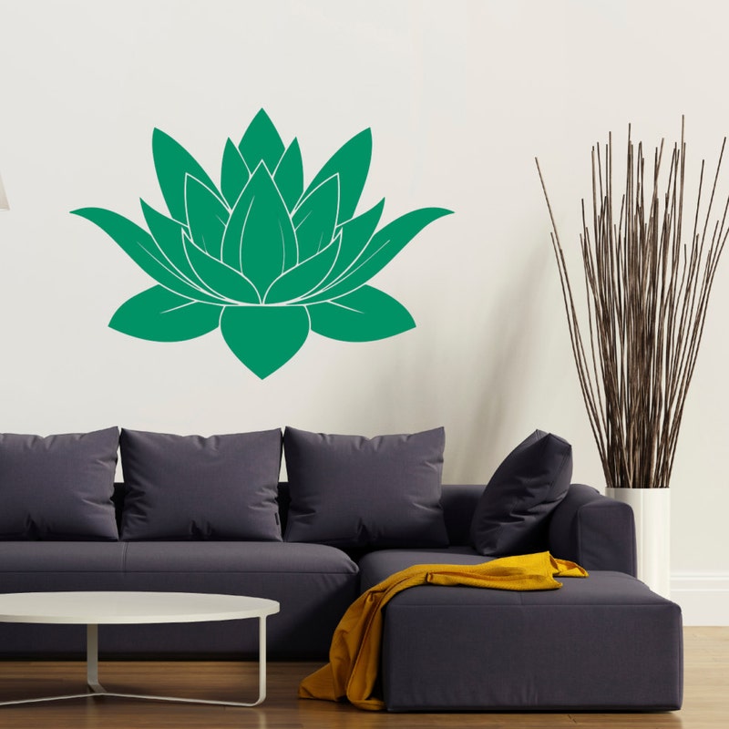 Lotus Wall Decal - Etsy