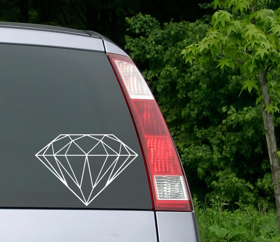 Diamond Decal Diamond Sticker Diamond Bling Decal Car | Etsy