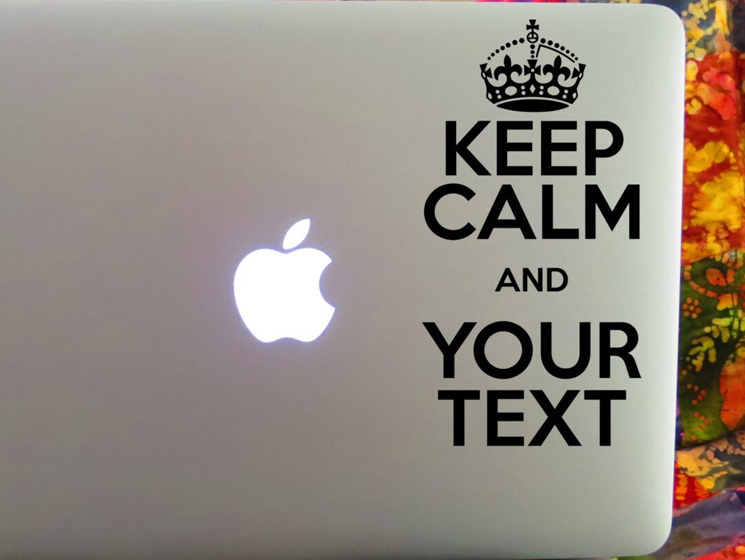 Custom 'keep Calm' Vinyl Decal: Laptop, Yeti, & More - Etsy