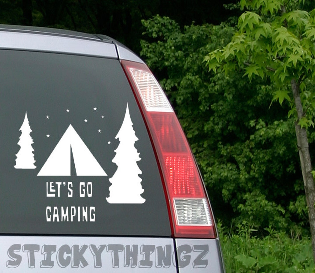 Camping Decal, Camping Sticker, Nature Decal, Outdoor Decal, Camping ...