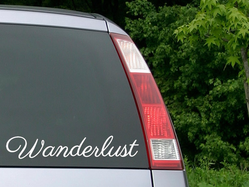 Wanderlust Wanderlust Decal Car Decal Travel Decal Travel - Etsy