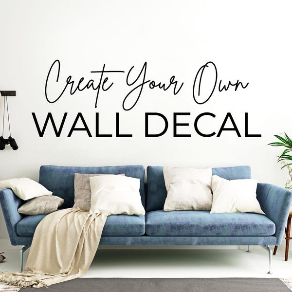 Custom Wall Decals - Etsy