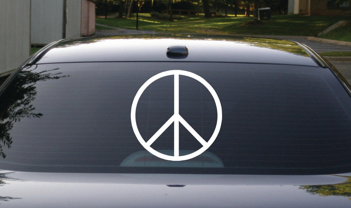 Peace Decal Peace Sticker Car Sticker Custom Sticker - Etsy