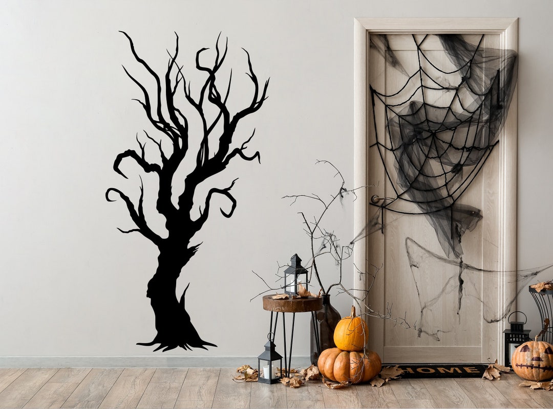 Haunted Tree Wall Decal - Etsy