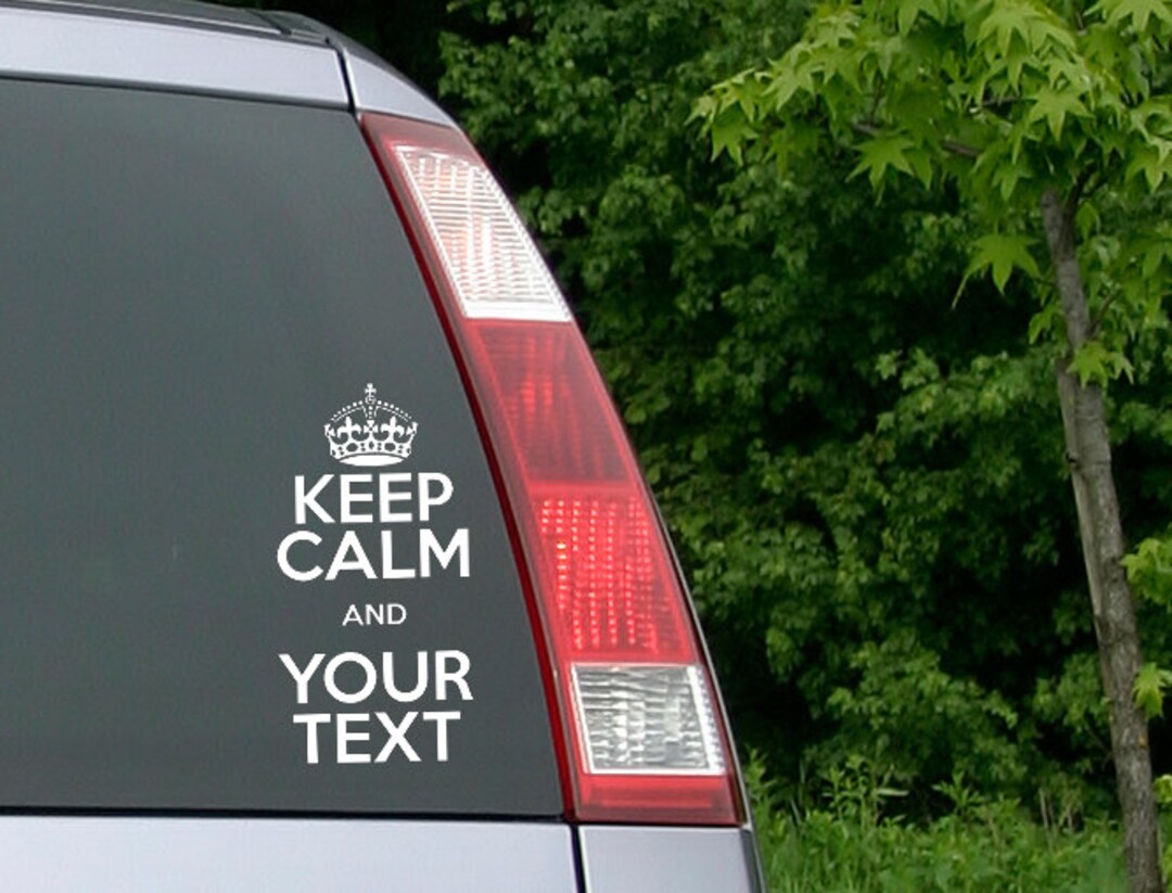 Calcomanía personalizada Keep Calm Keep Calm Keep Calm - Etsy España
