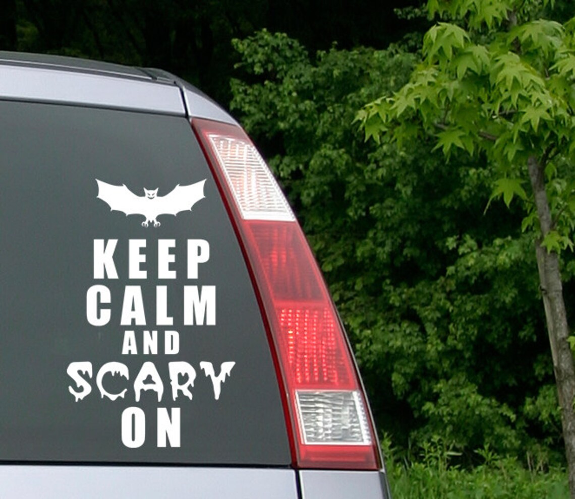 Halloween Decal Halloween Car Decal Bat Decal Halloween - Etsy