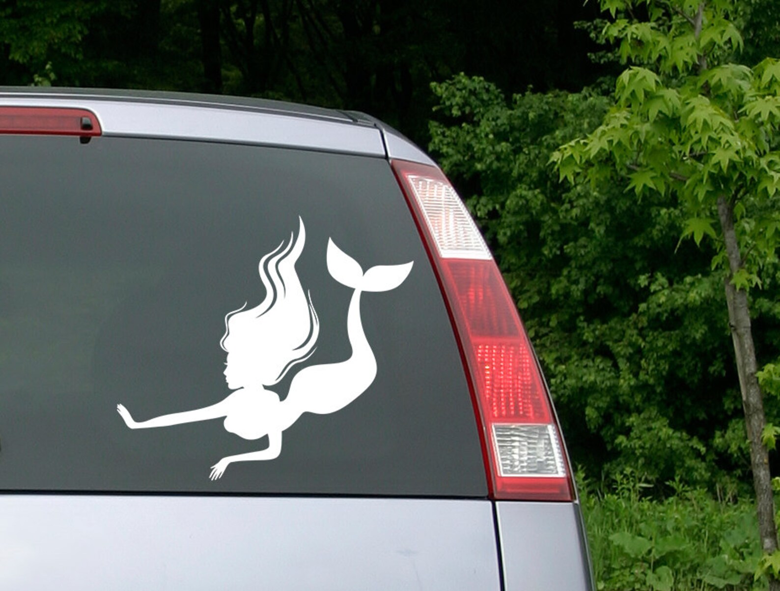 Mermaid Decal Mermaid Sticker Mermaid Car Decal Mermaid | Etsy