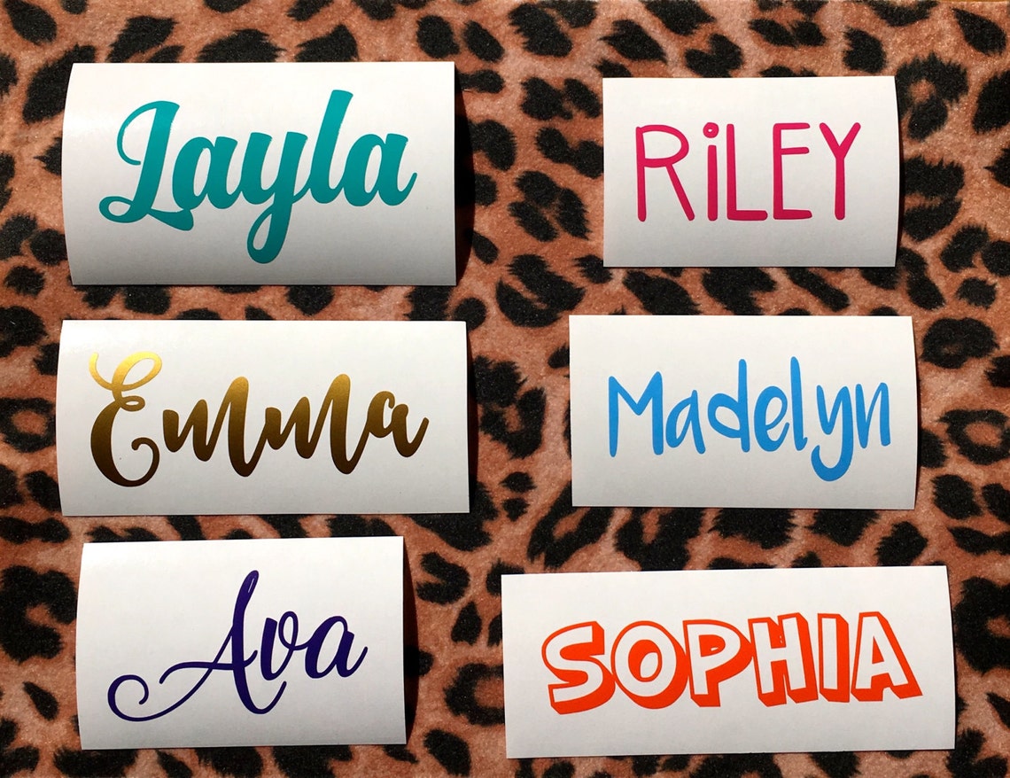Custom Decal Name Decal Name Sticker Custom Name Decal - Etsy