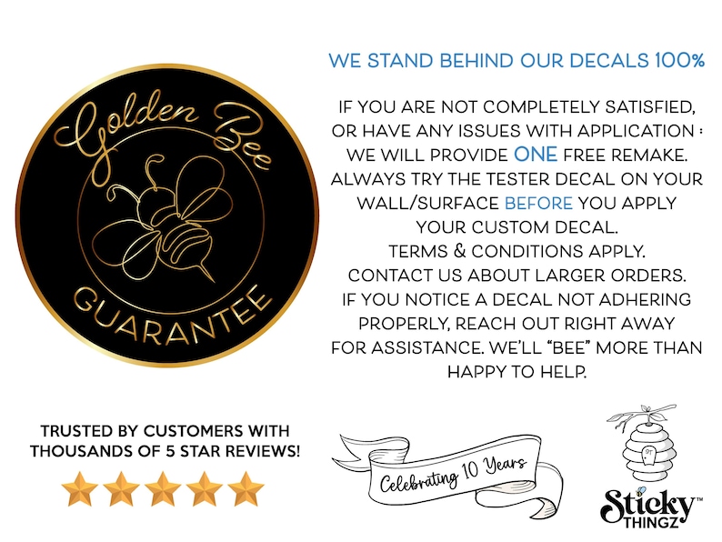 Personalized Mirror Decal - Custom Text for Home or Events - Wedding ...