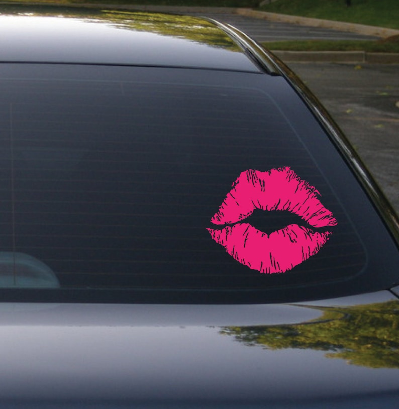 Lips Decal Kiss Decal Car Decal Lipstick Decal Lips | Etsy