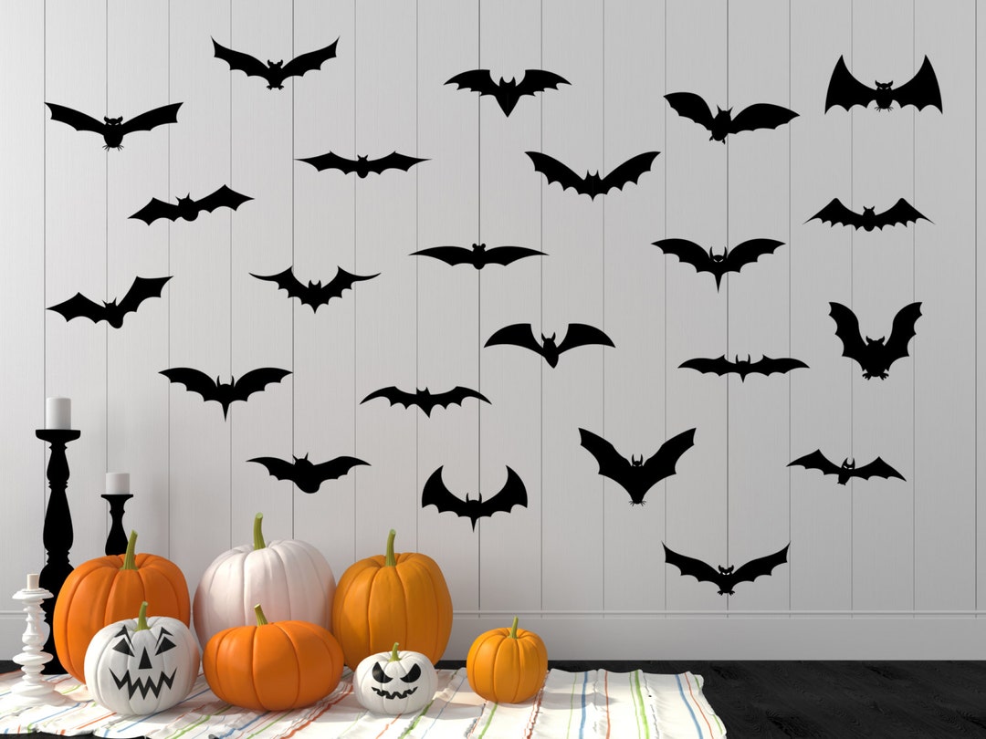 Halloween Decal, Halloween, Halloween Wall Decal, Bat Decal, Bat Wall ...