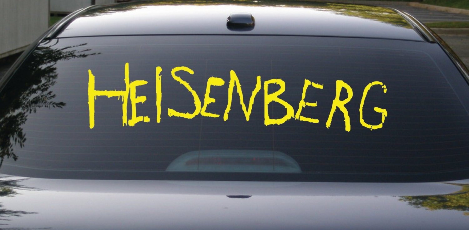 Walter White Car Sticker