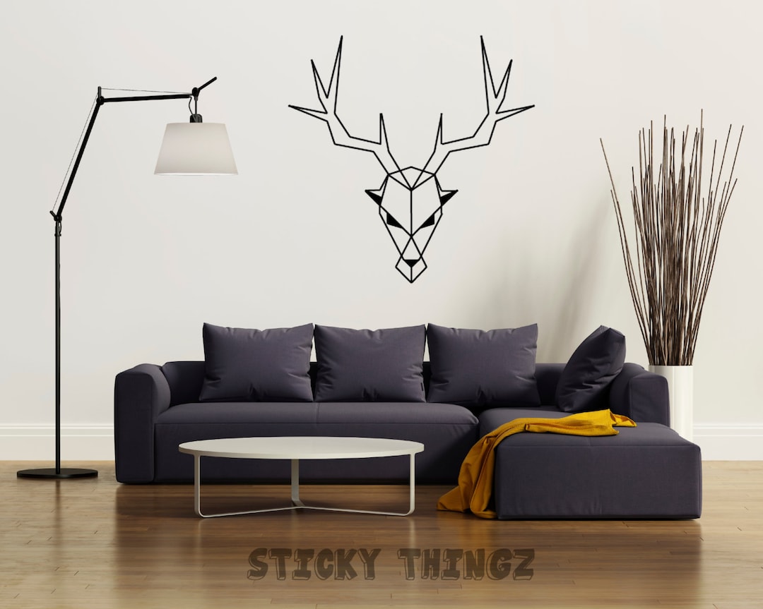 Deer Wall Decal, Buck Wall Decal, Antlers Decal, Hunting Decal, Car ...