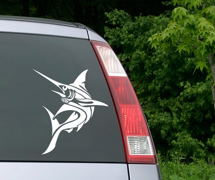 Marlin Decal Fishing Decal Fishing Sticker Yeti Decal Fish | Etsy