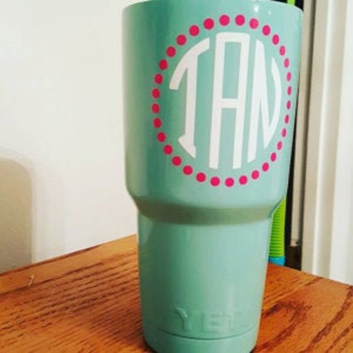 Yeti Custom Decal Monogram Decal Yeti Monogram Decal | Etsy