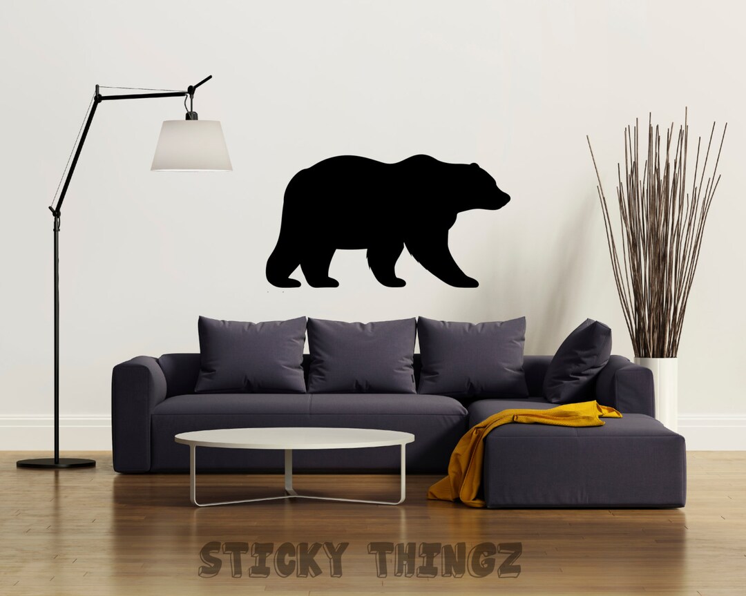 Bear Decal, Wall Decal, Bear Sticker, Bear Wall Decal, Bear Wall Art ...