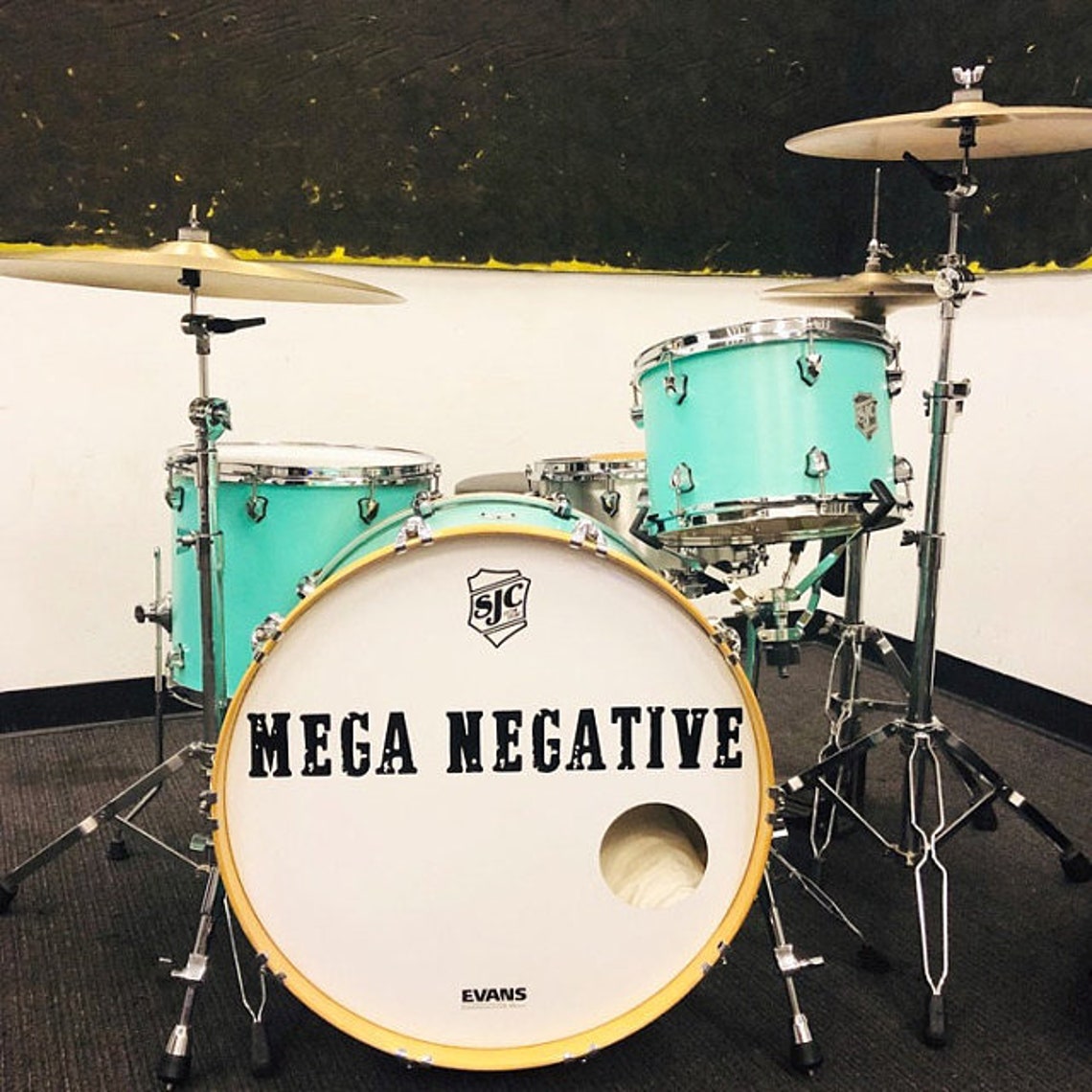 Custom Bass Drum Decal Bass Drum Sticker Custom Band Name | Etsy