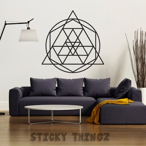 Geometric Decal, Geometric Sticker, Geometric, Sacred Geometry, Mandala ...