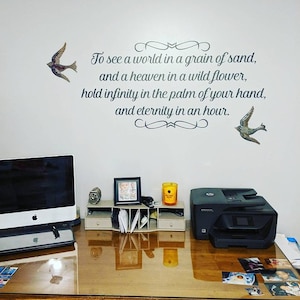 Custom Office Wall Decal: Mission Statement, Logo, Motivational Quote ...