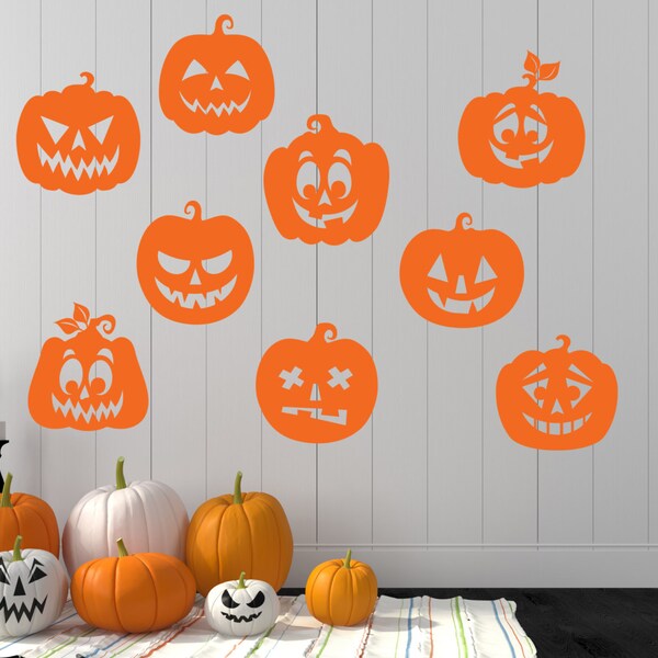 Pumpkin Decals - Etsy