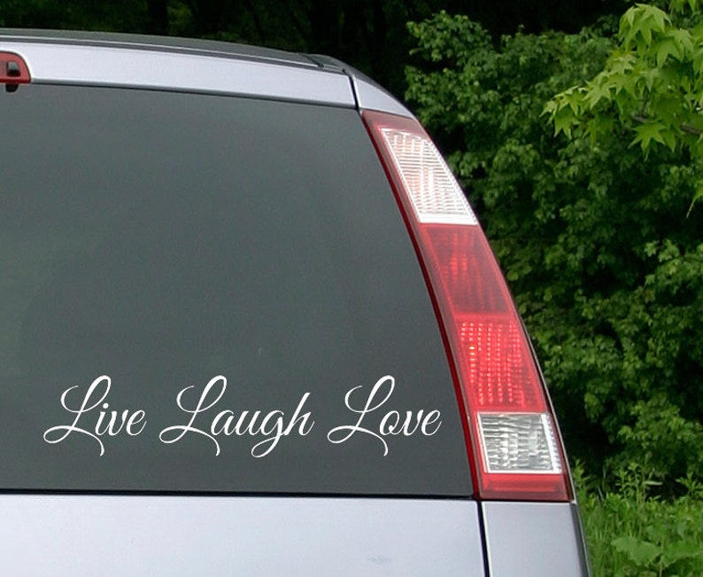 Live Laugh Love Decal: Die Cut Vinyl, Car, Laptop, Window - Etsy