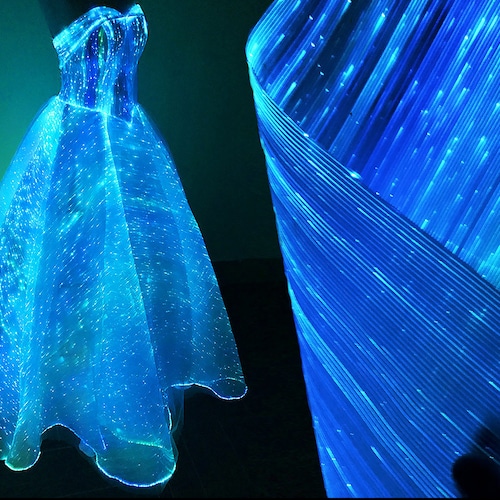 Starry Luminous Optical Fiber Textile Leds Fabric Technology - Etsy