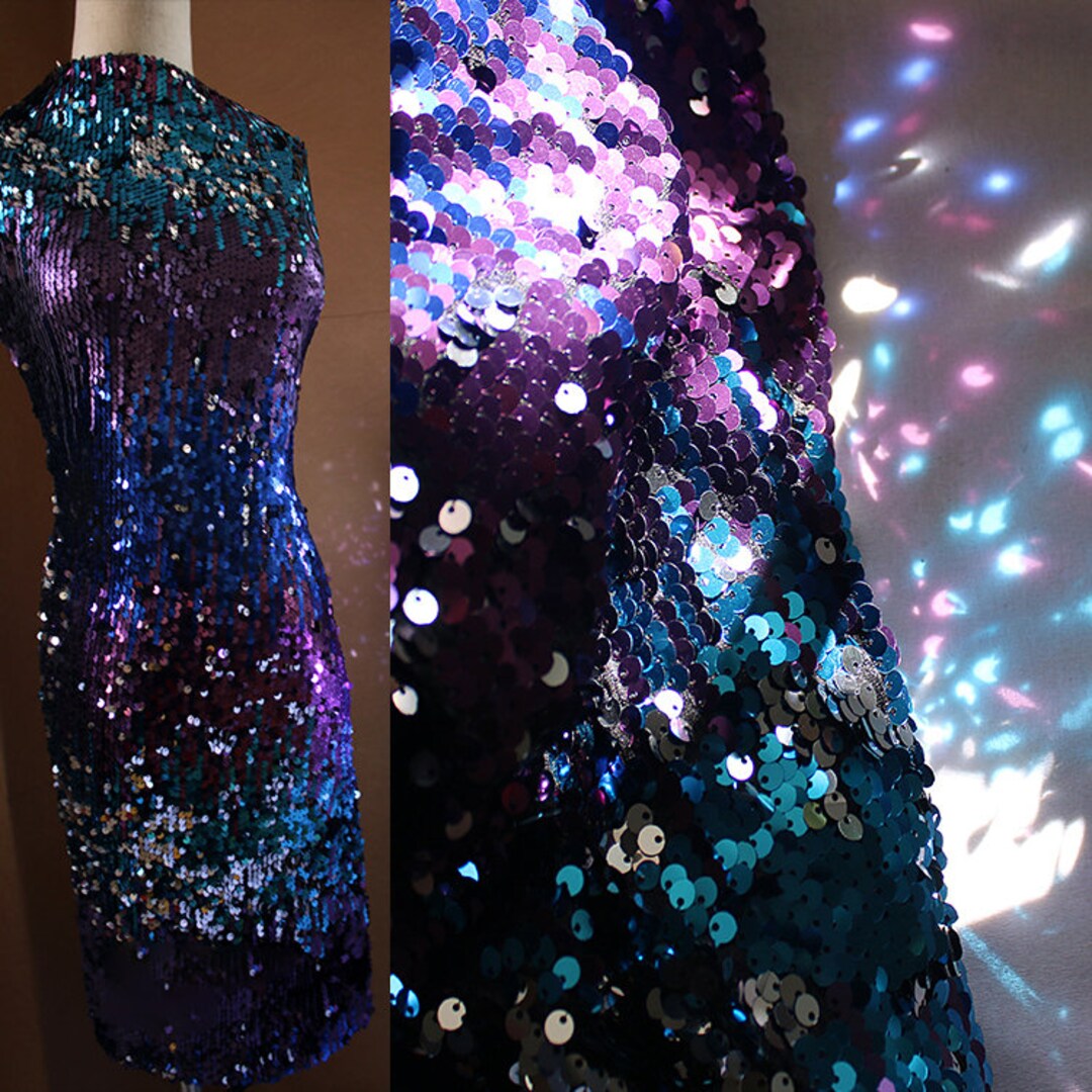 Shiny Sequin Mesh Fabric,magic Color Sequin Backdrop,shimmering Sequin ...