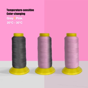 6 Colors Thermochromic Cotton Thread Color-changing Temperature ...