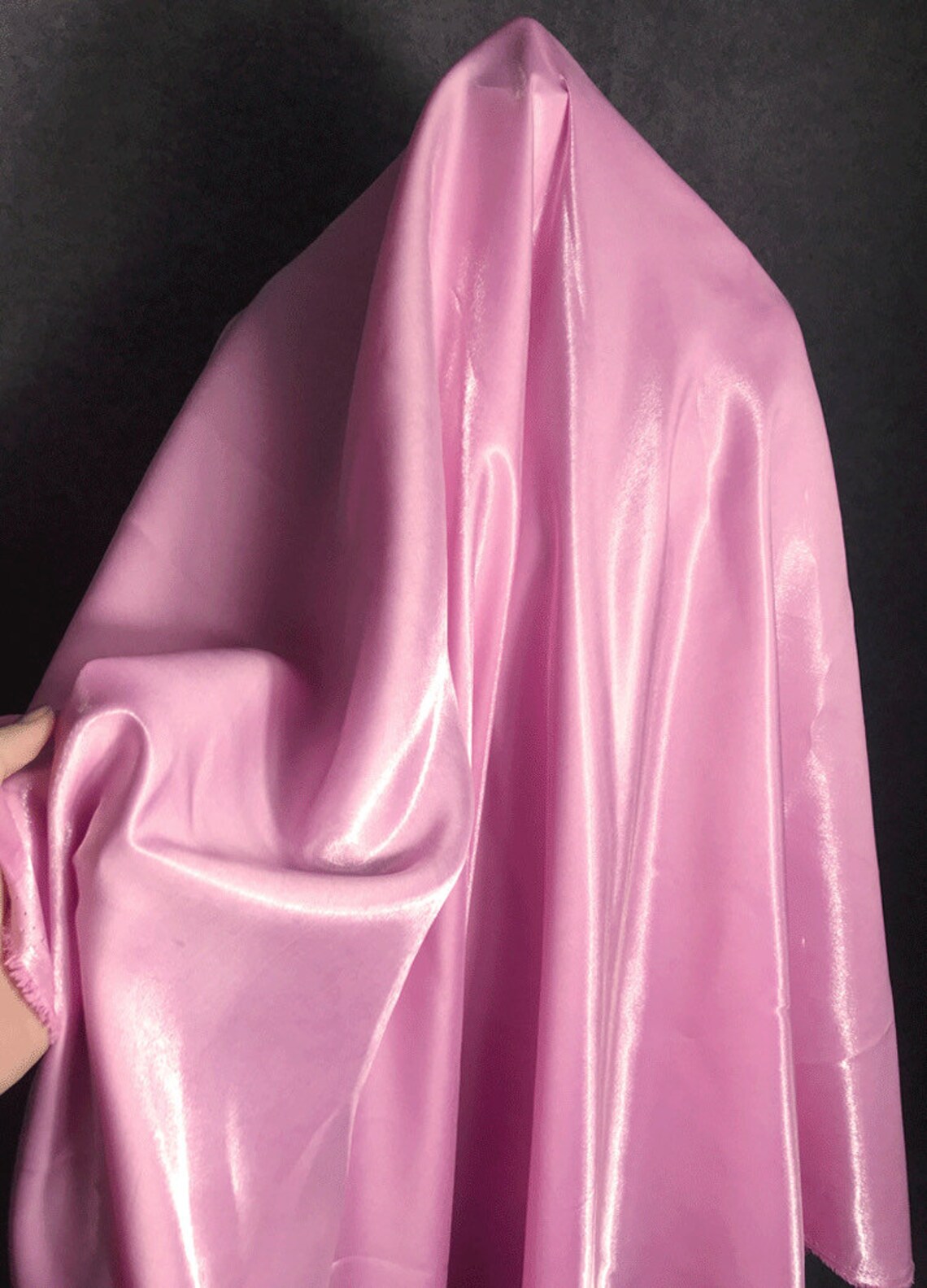 Crystal Silk Satin Smooth Reflective Flannel Fabric | Etsy